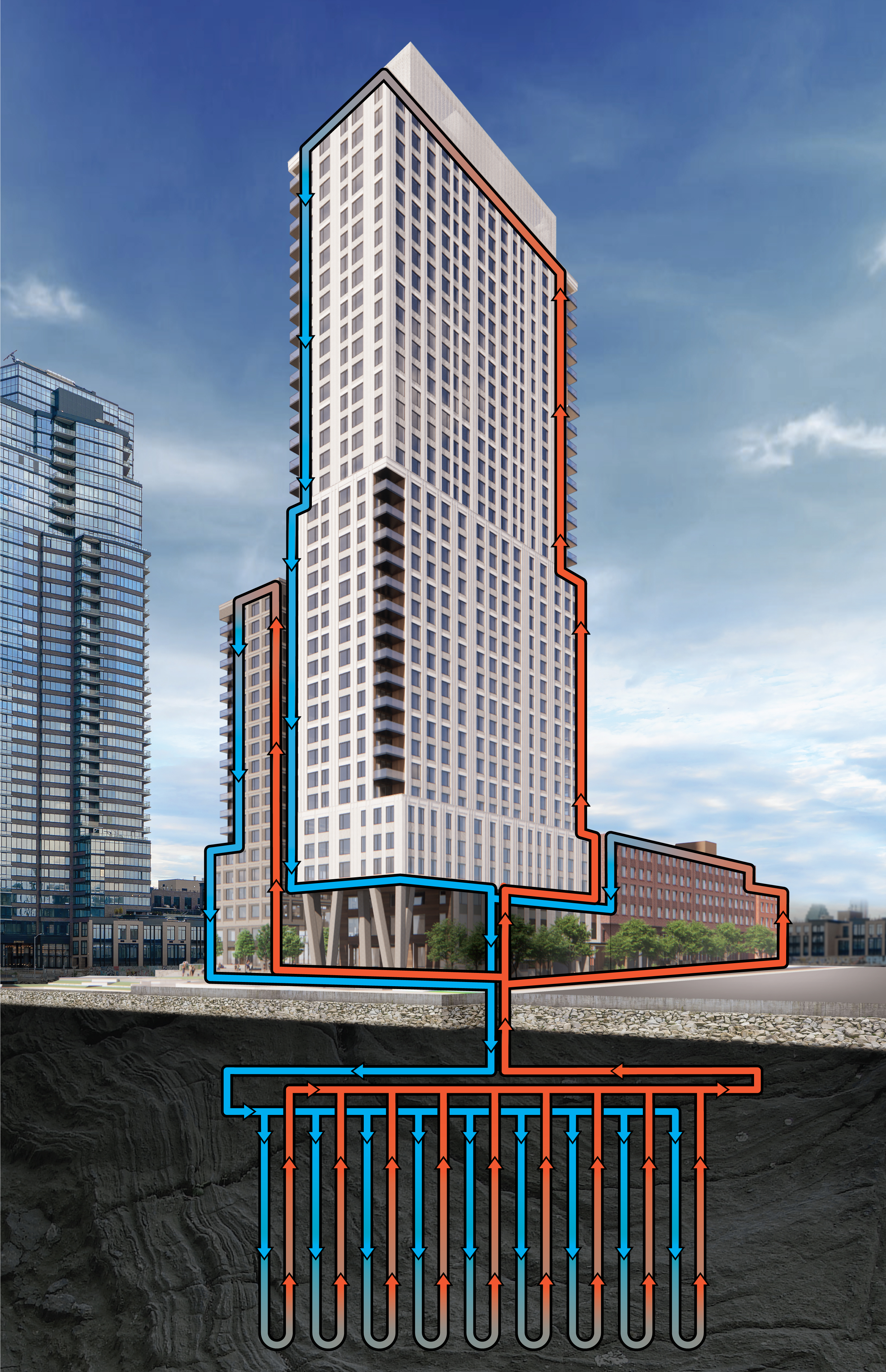 A look at 1 Java Street: The largest multifamily project in NYS to use a geothermal heat ...
